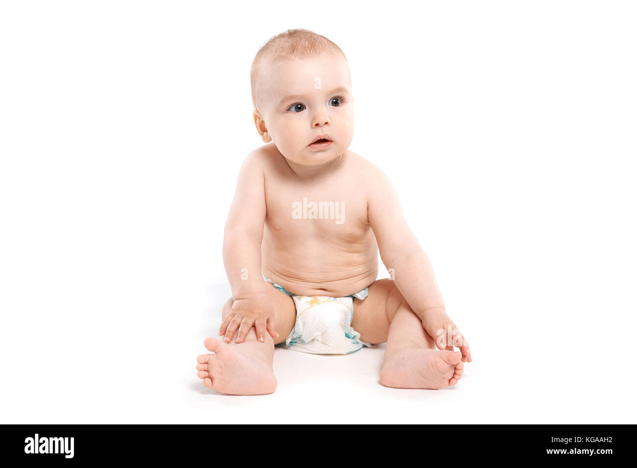 kid in a diaper Stock Photo - Alamy