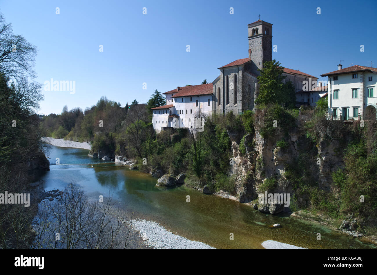 UNESCO Site of Cividale del Friuli: view of the old town and the ...