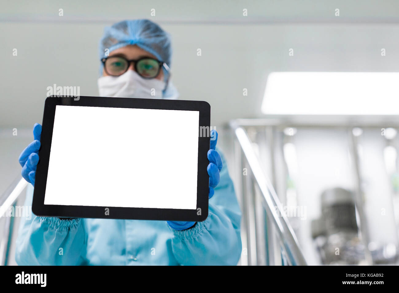 Industrial engineer tablet in container hi-res stock photography and ...