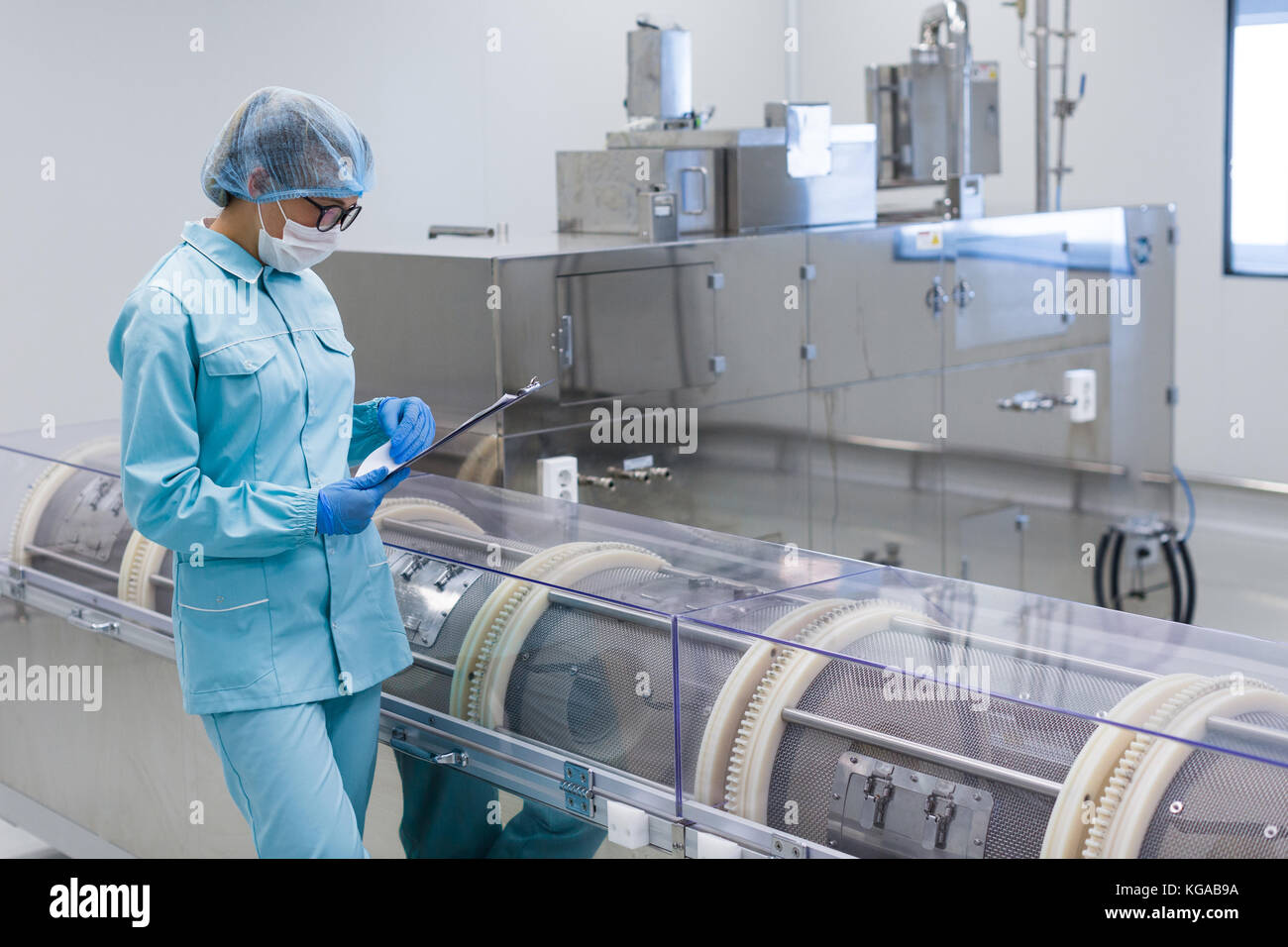food technician works in a factory Stock Photo - Alamy