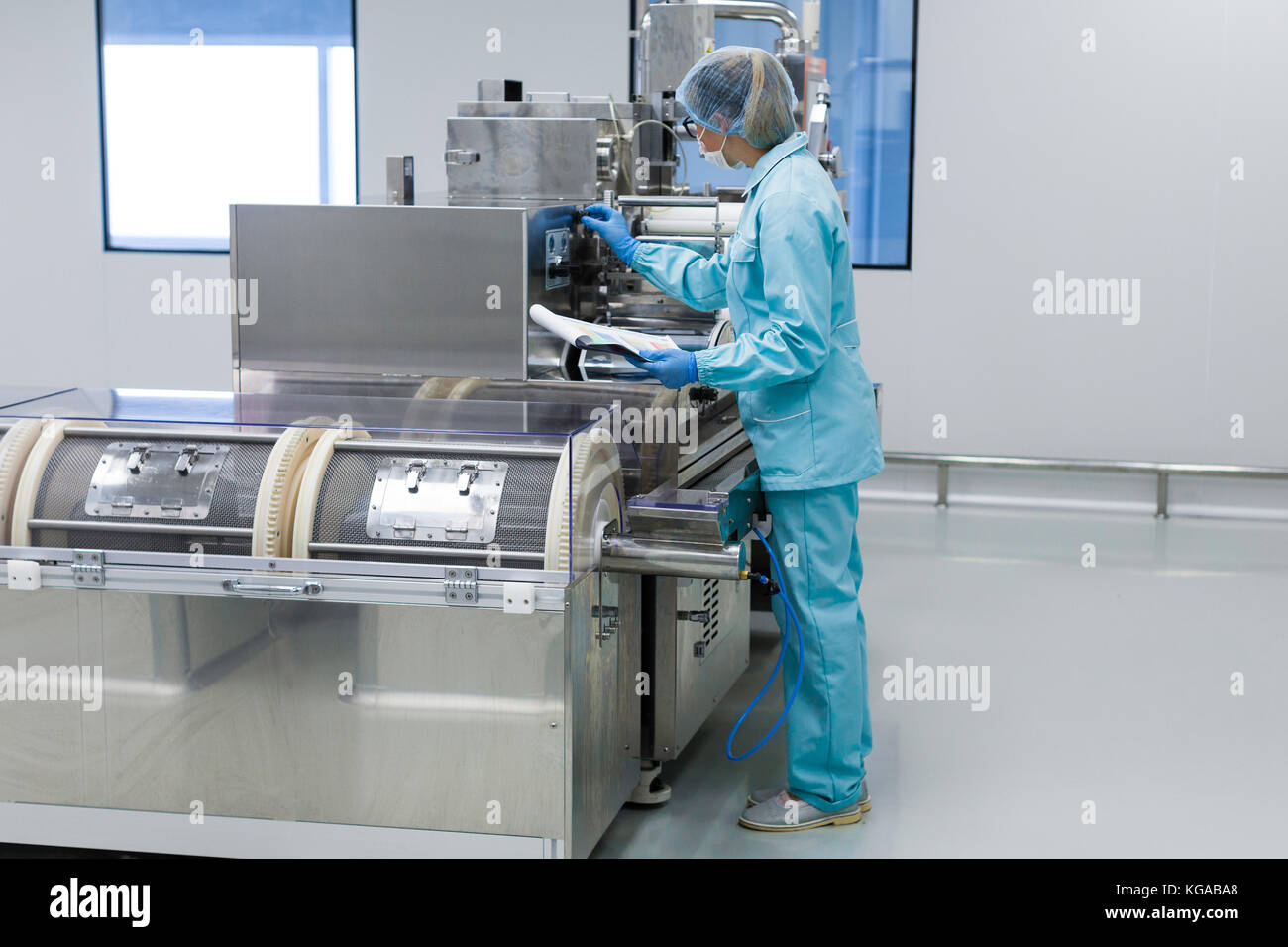 the operator monitors the operation parameters of the machine Stock ...