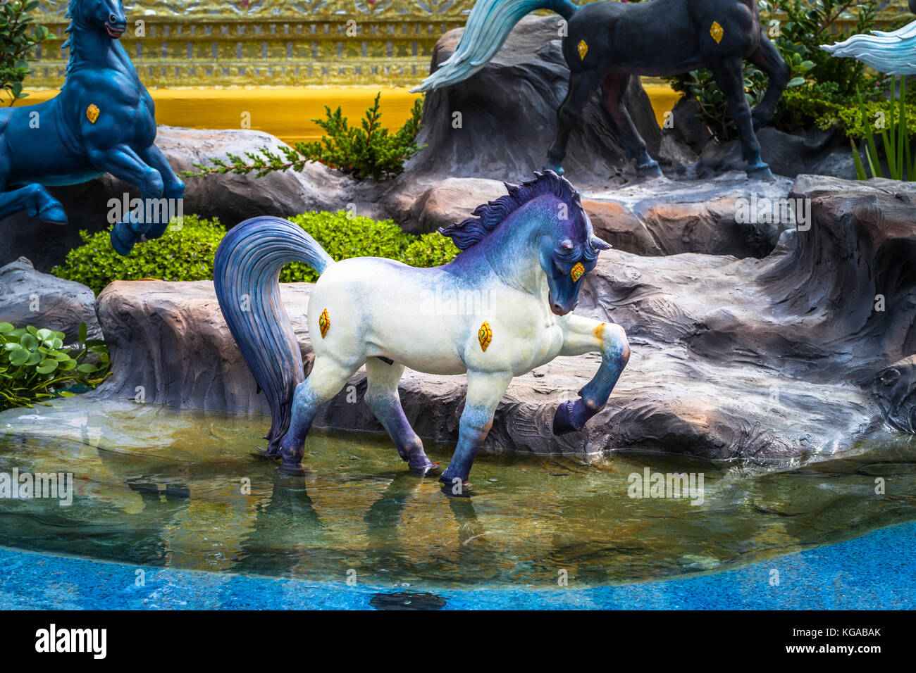 gods Angel Kinnaree and animals in literature are swimming in Anodard ...