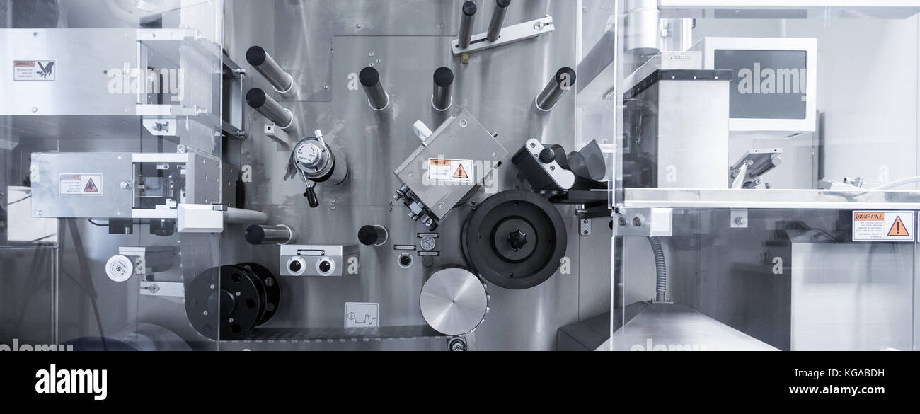 Photo production, clean room with stainless steel hardware Stock Photo ...