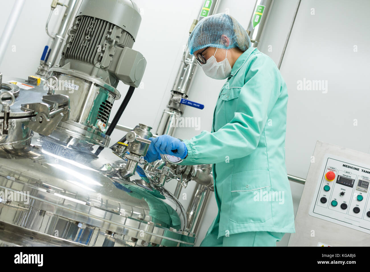 scientist is working with engine Stock Photo - Alamy