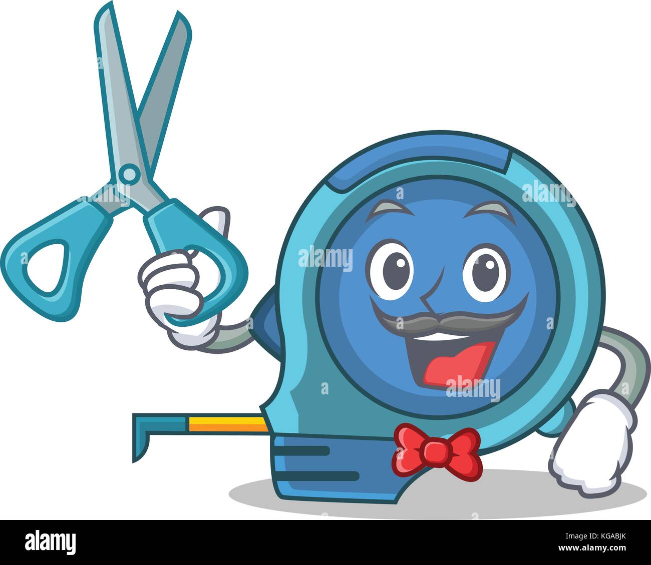 Barber tape measure character cartoon Stock Vector Image & Art - Alamy