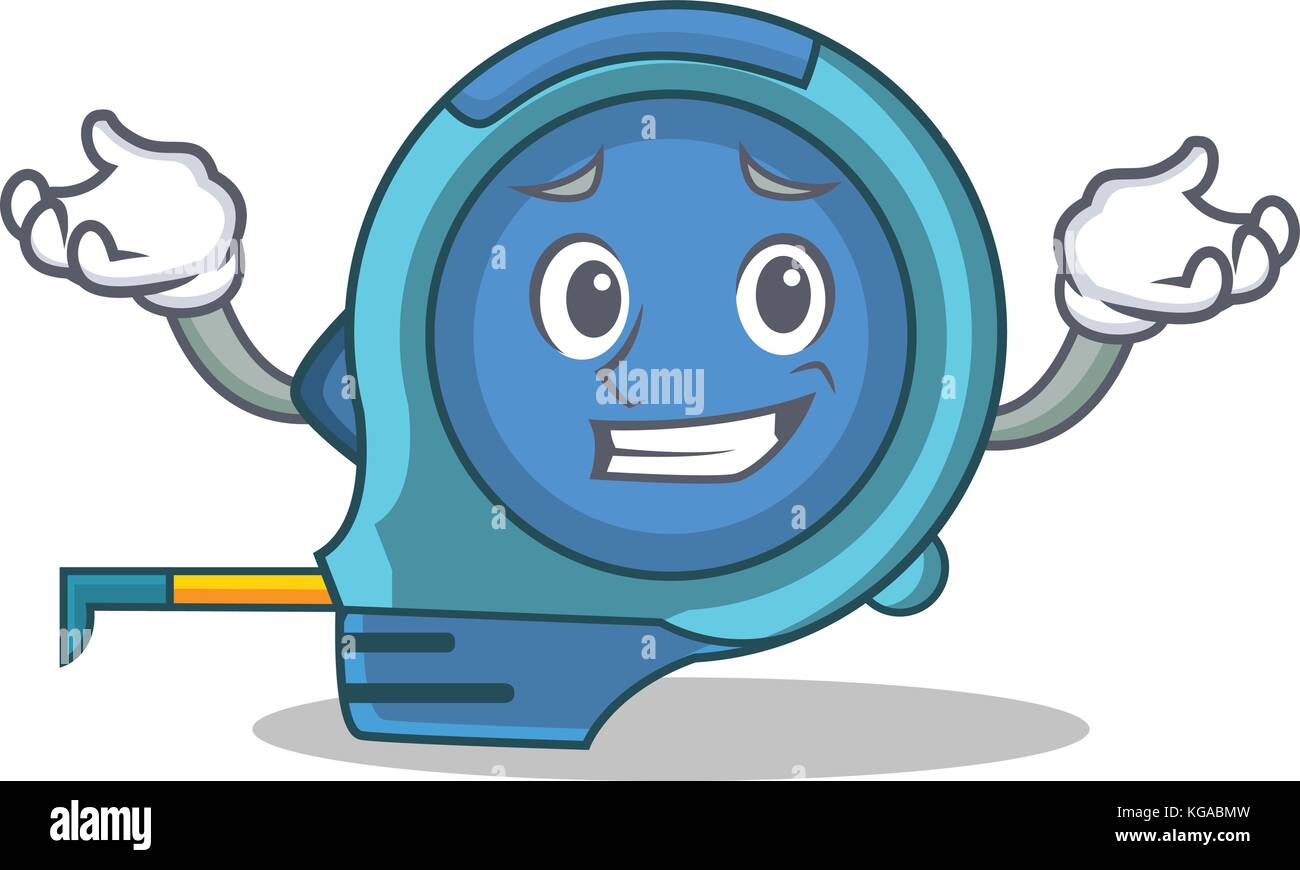 Grinning tape measure character cartoon Stock Vector Image & Art - Alamy