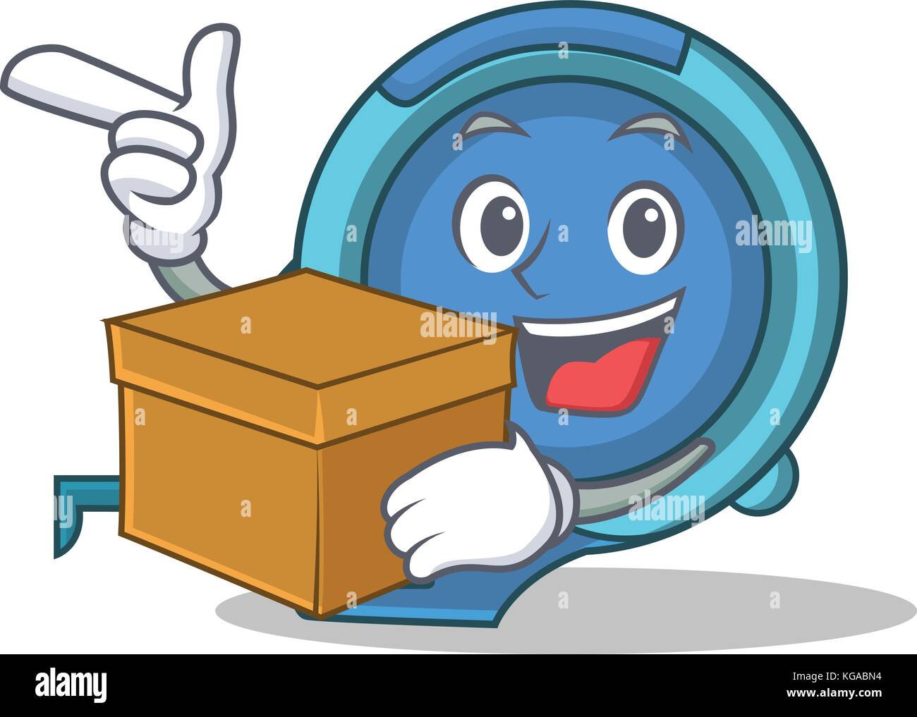 With box tape measure character cartoon Stock Vector Image & Art - Alamy