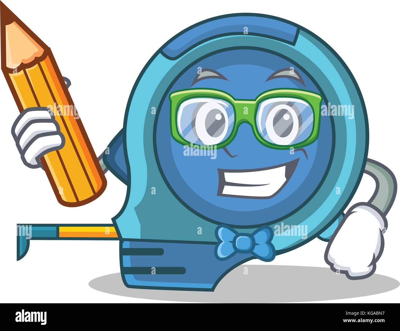 Student tape measure character cartoon Stock Vector Image & Art - Alamy