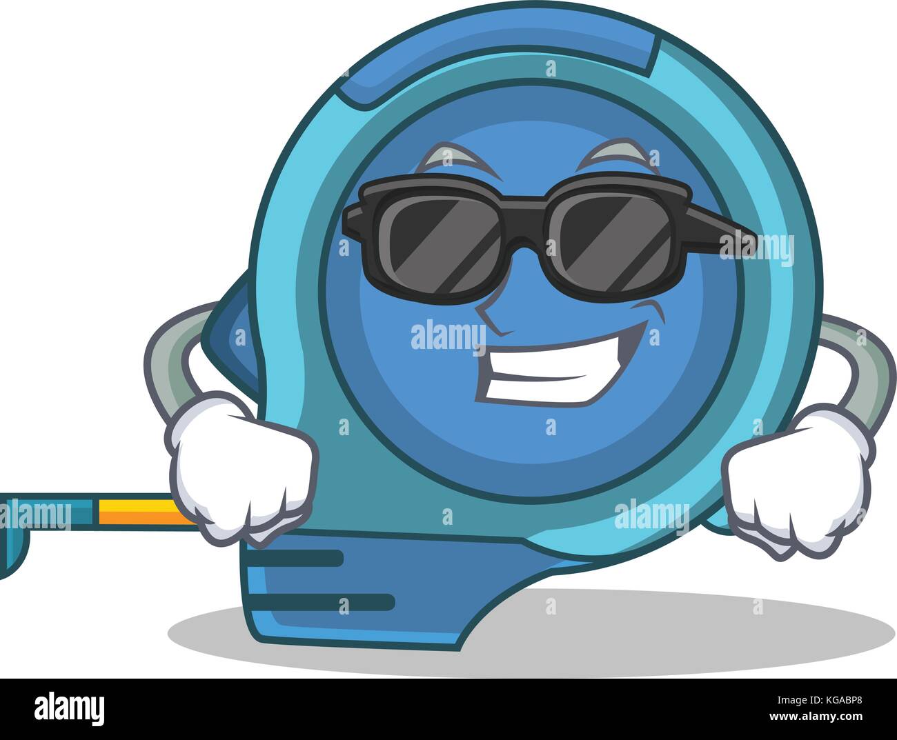 Super cool tape measure character cartoon Stock Vector Image & Art - Alamy