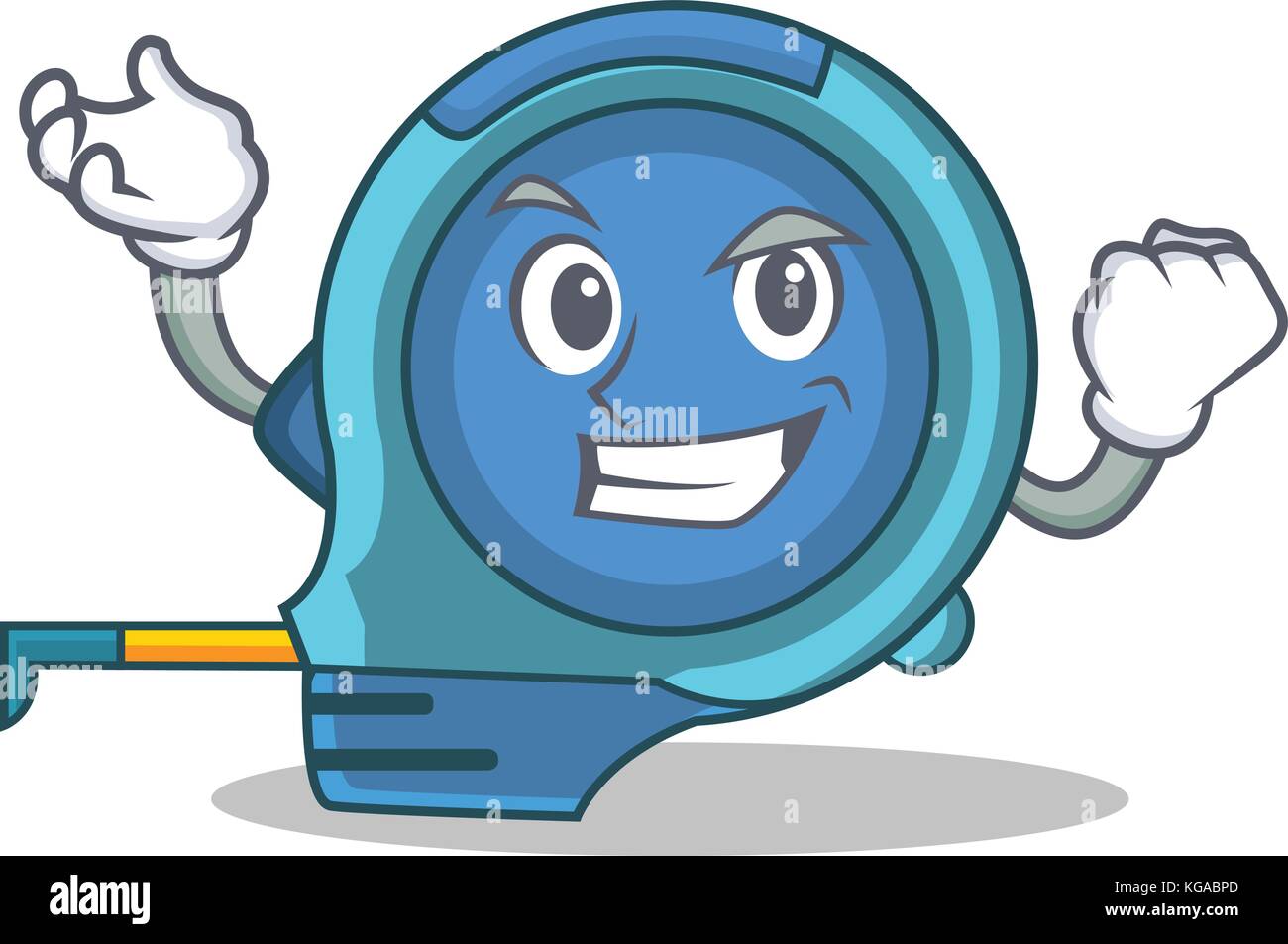 Successful tape measure character cartoon Stock Vector Image & Art - Alamy