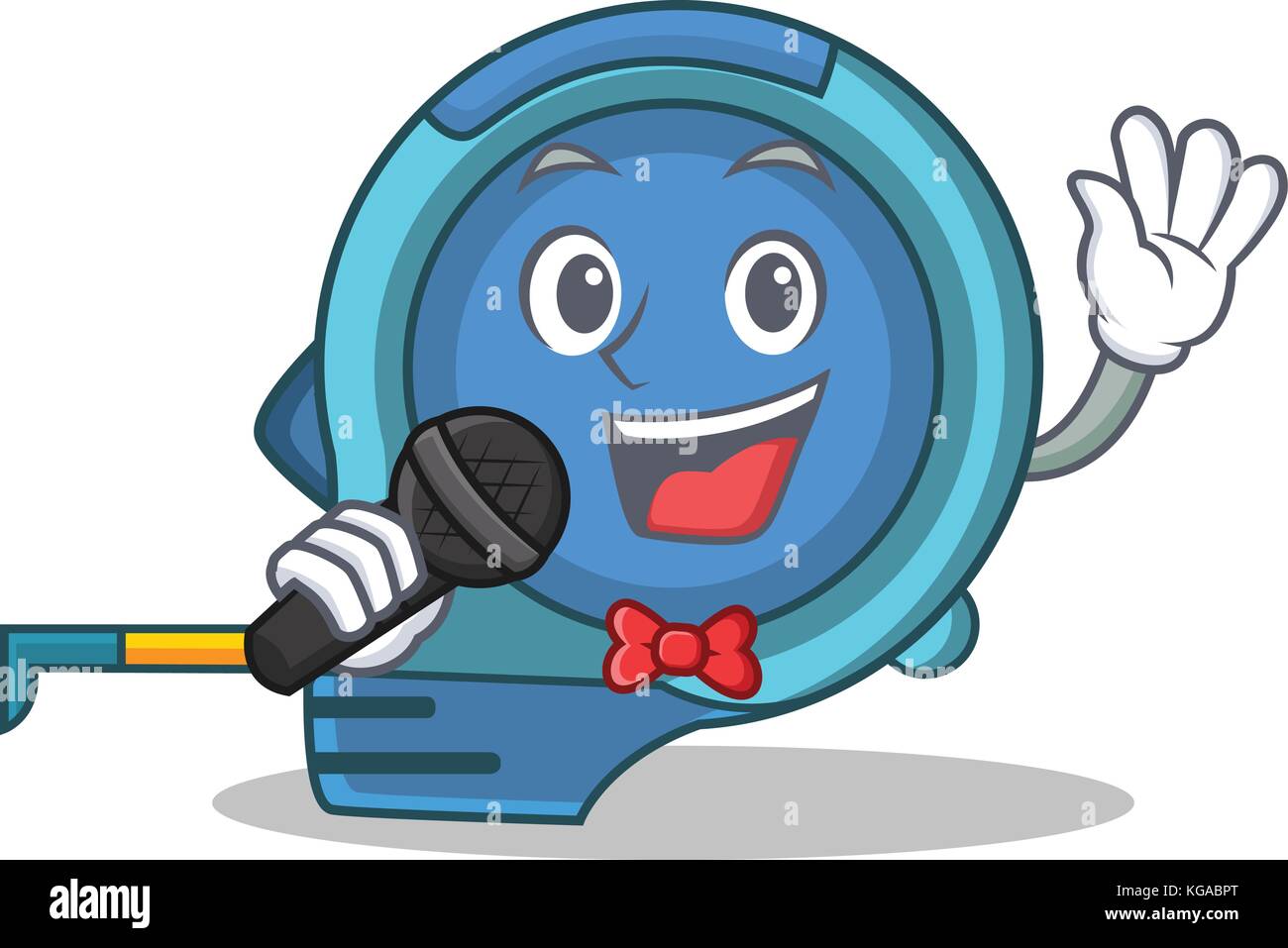 Singing tape measure character cartoon Stock Vector Image & Art - Alamy