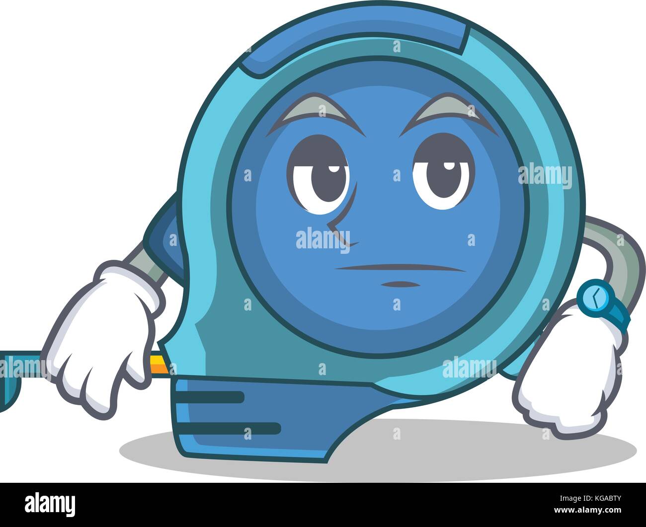 Waiting tape measure character cartoon Stock Vector Image & Art - Alamy