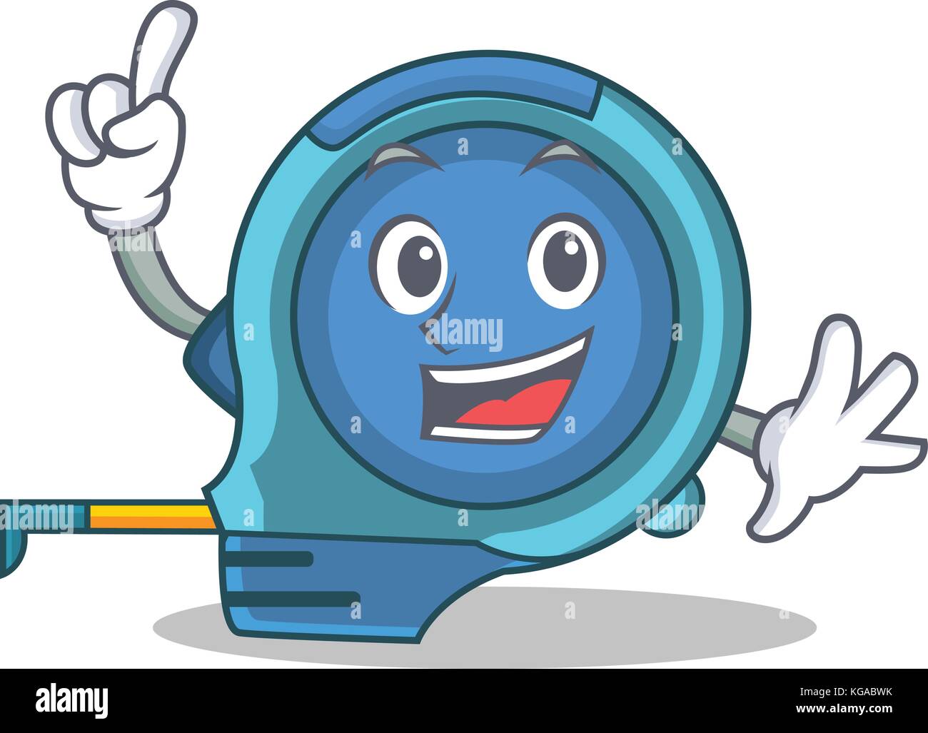 Finger tape measure character cartoon Stock Vector Image & Art - Alamy