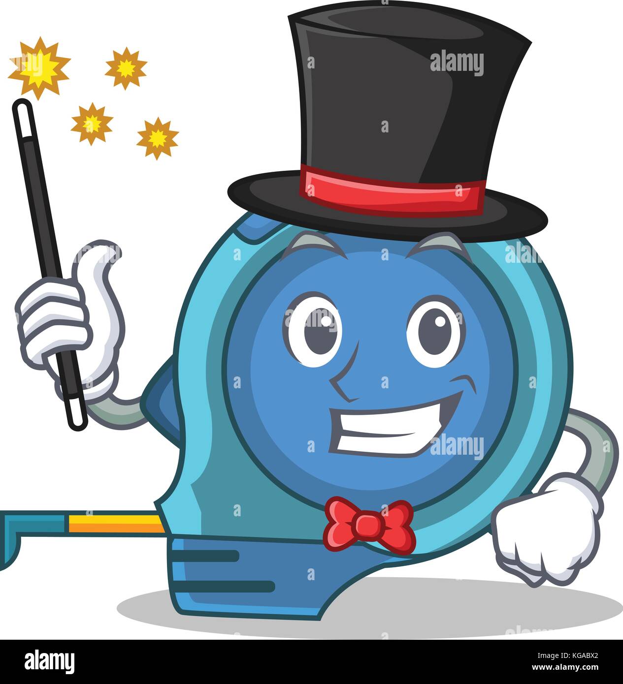 Magician tape measure character cartoon Stock Vector Image & Art - Alamy