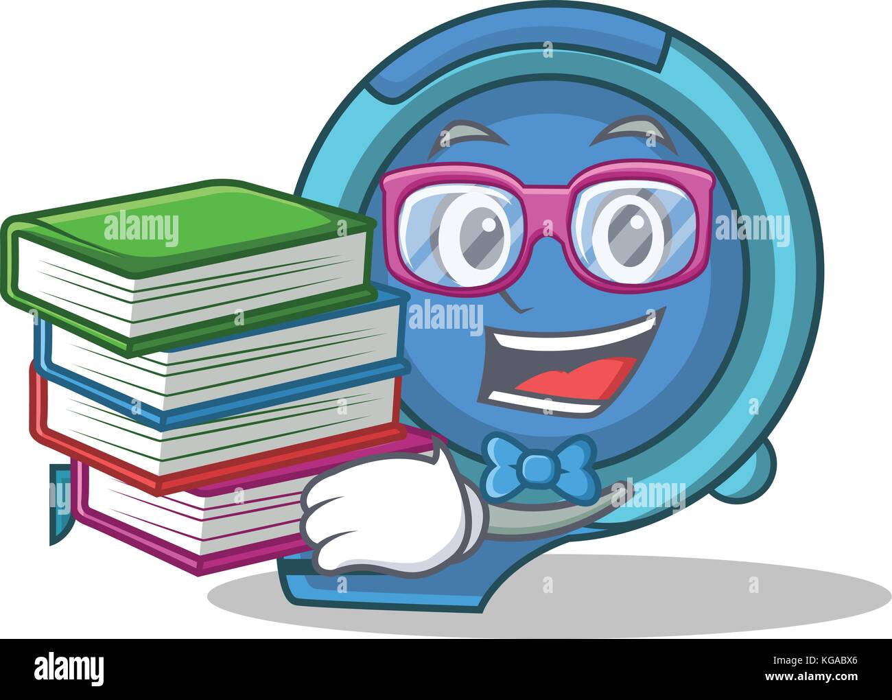 Student with book tape measure character cartoon Stock Vector Image ...