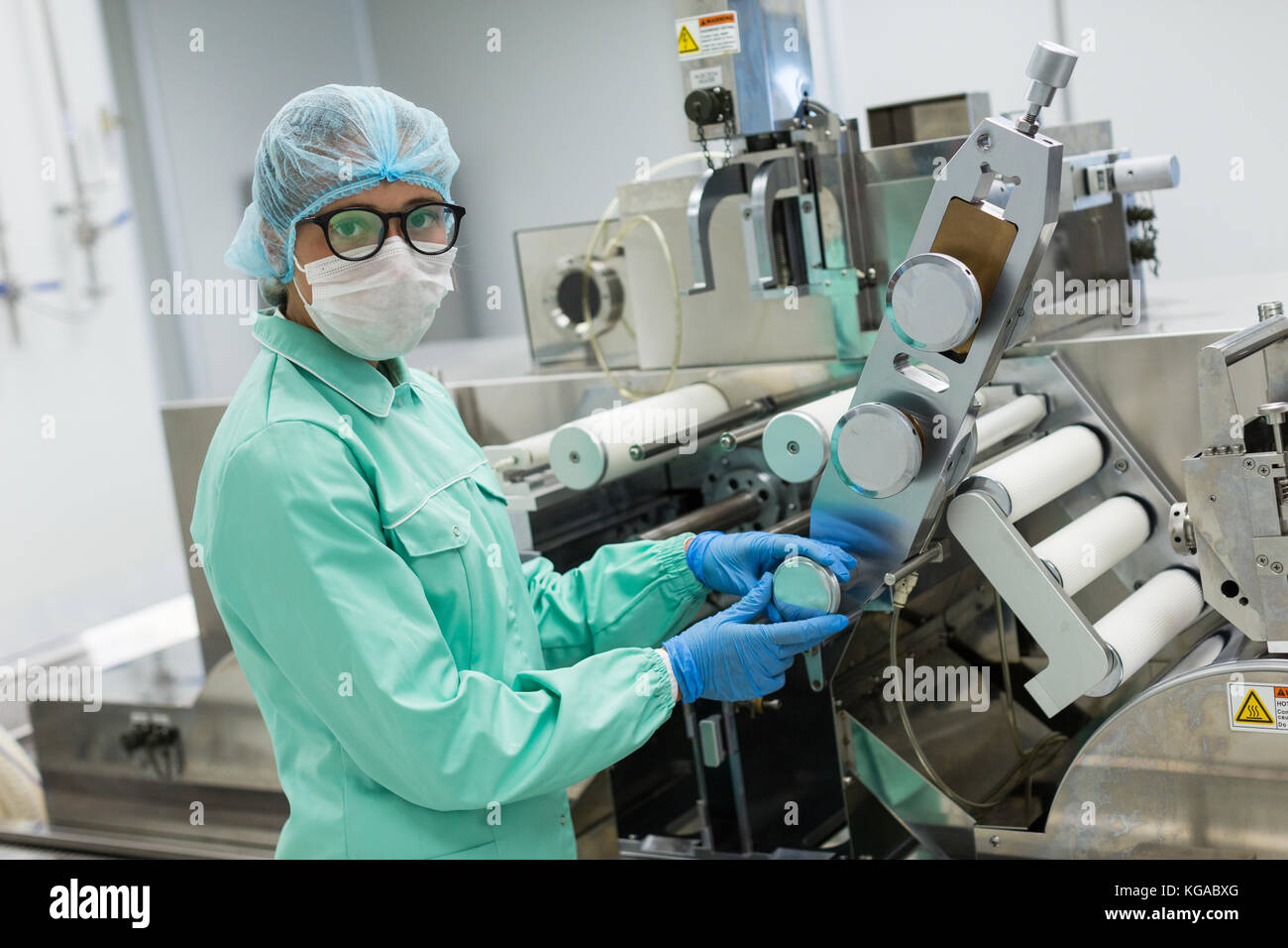 scientist is working with machine Stock Photo - Alamy