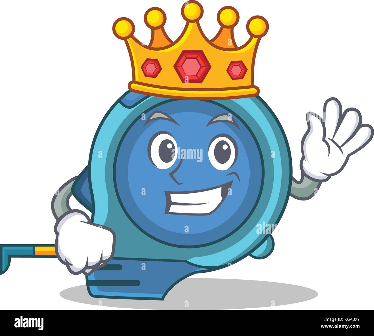 King tape measure character cartoon Stock Vector Image & Art - Alamy