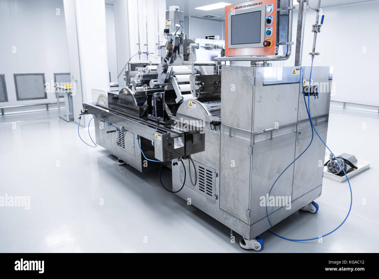 paper machine with computer control panel, steel machines Stock Photo ...