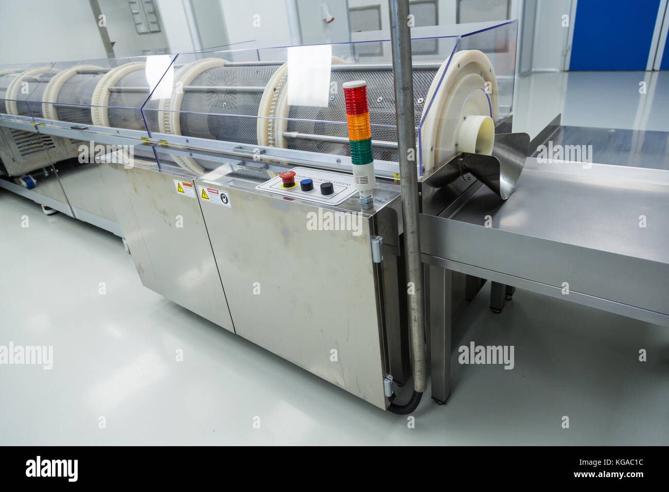 big steel chromed machine with control panel Stock Photo - Alamy