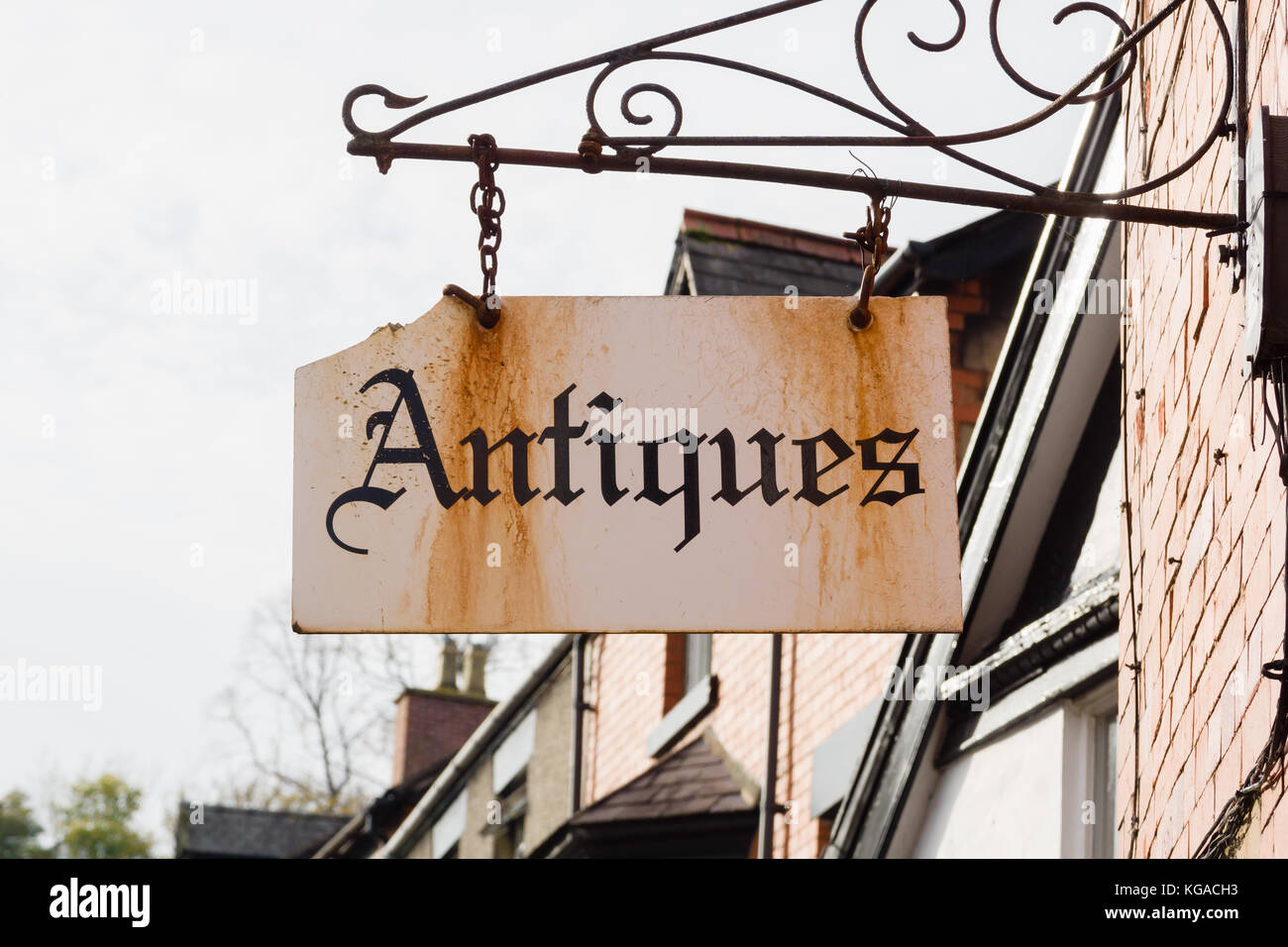 Rusty old fashioned metal sign hi-res stock photography and images - Alamy