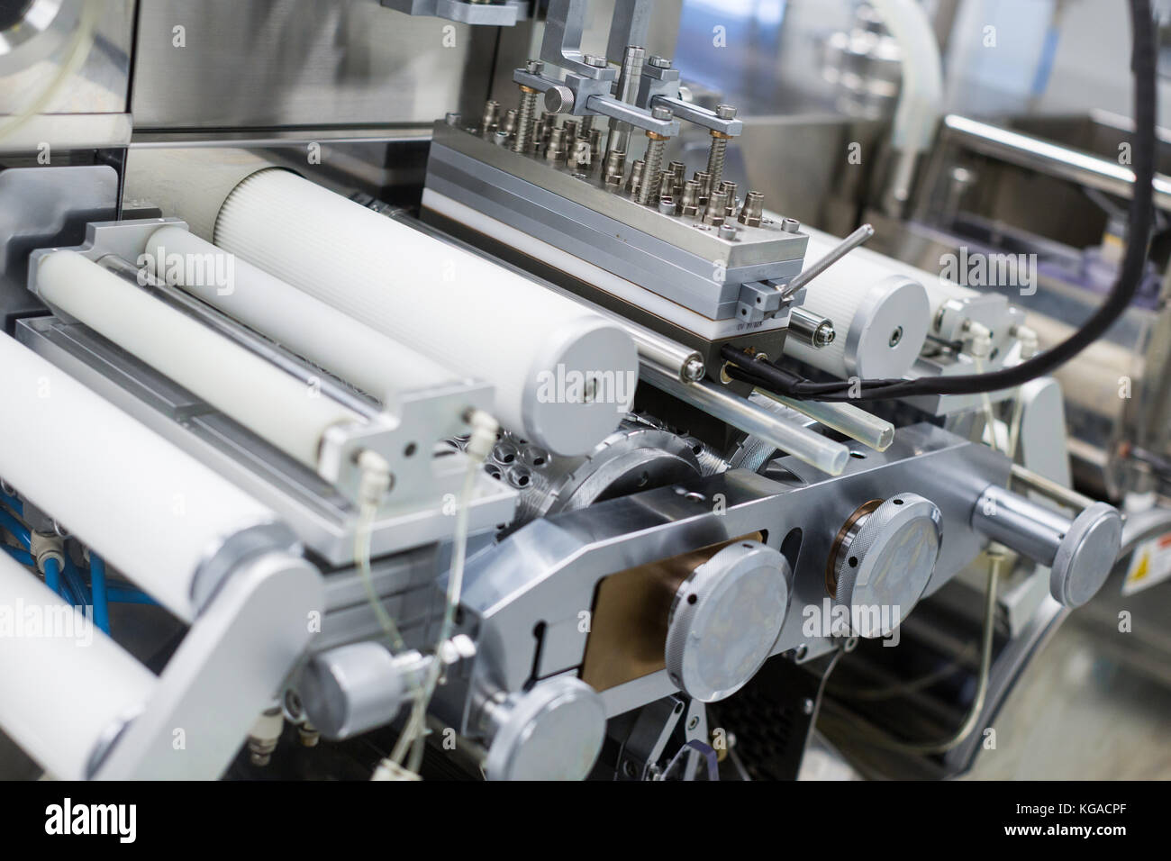 plant picture, manufacture, steel chrome machines Stock Photo - Alamy