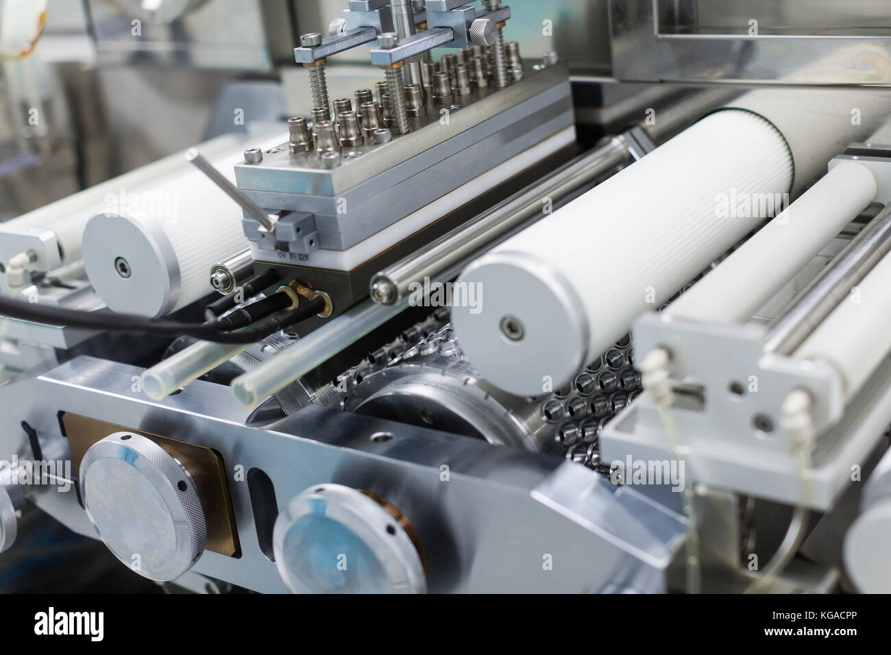 plant picture, manufacture, steel chrome machines Stock Photo - Alamy