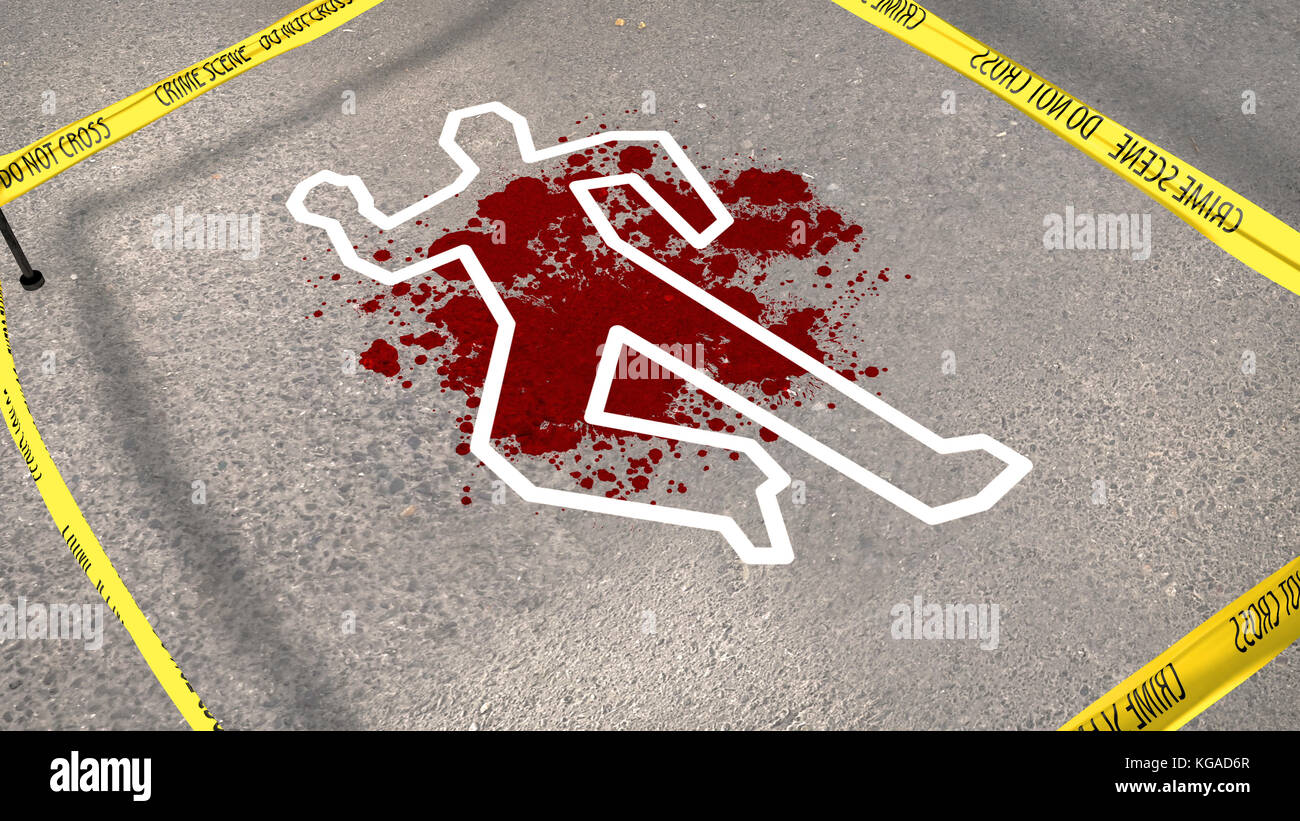 Body Outline Crime Scene Stock Photos & Body Outline Crime Scene Stock ...
