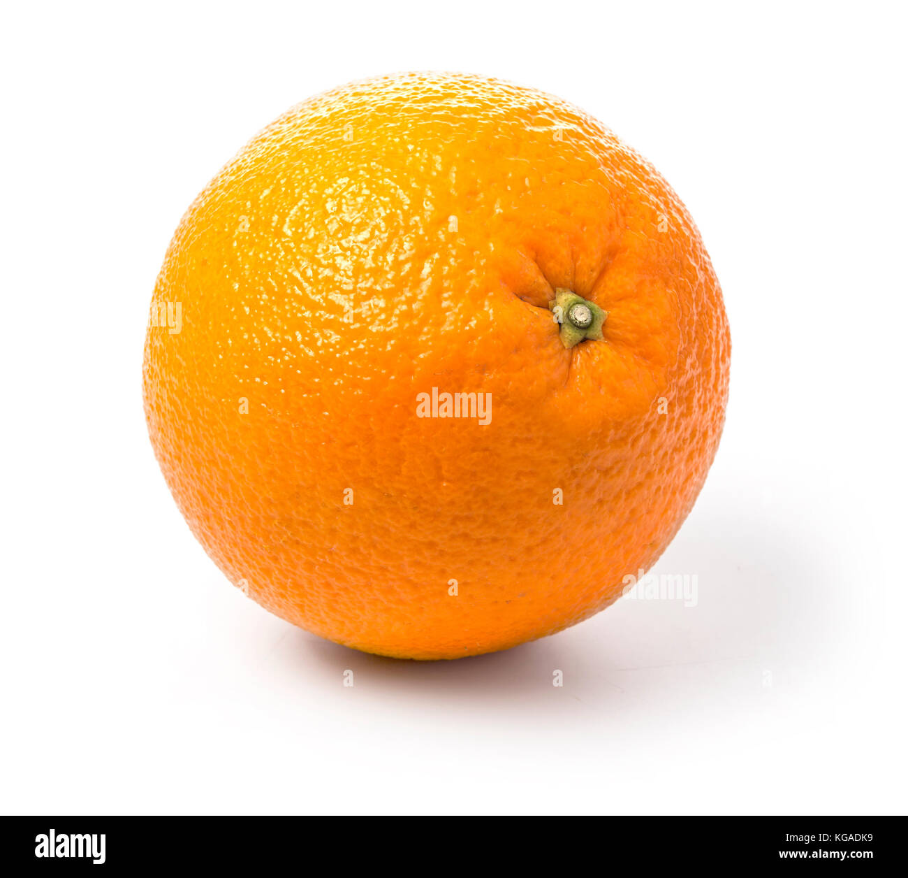 Ripe orange isolated on white background Stock Photo - Alamy