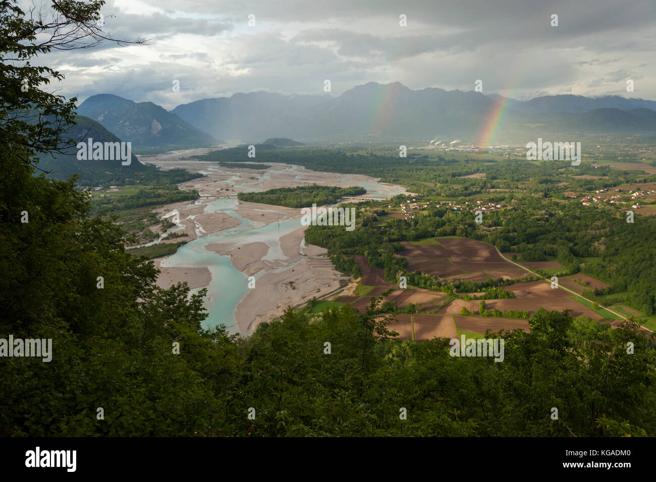 Tagliamento River, Italian Alps Stock Photo - Alamy