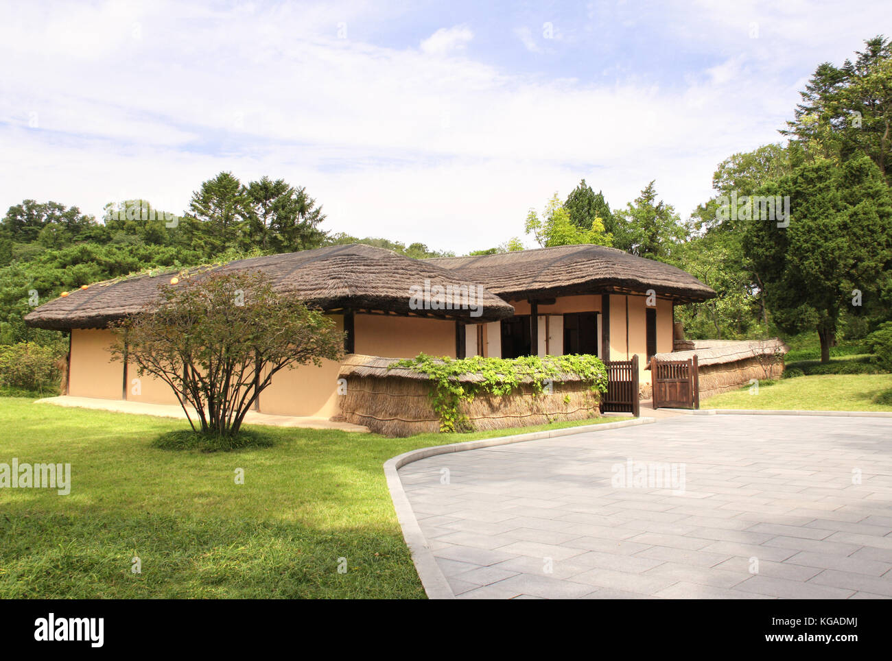 House in which the great leader comrade Kim Il Sung was born and lived ...
