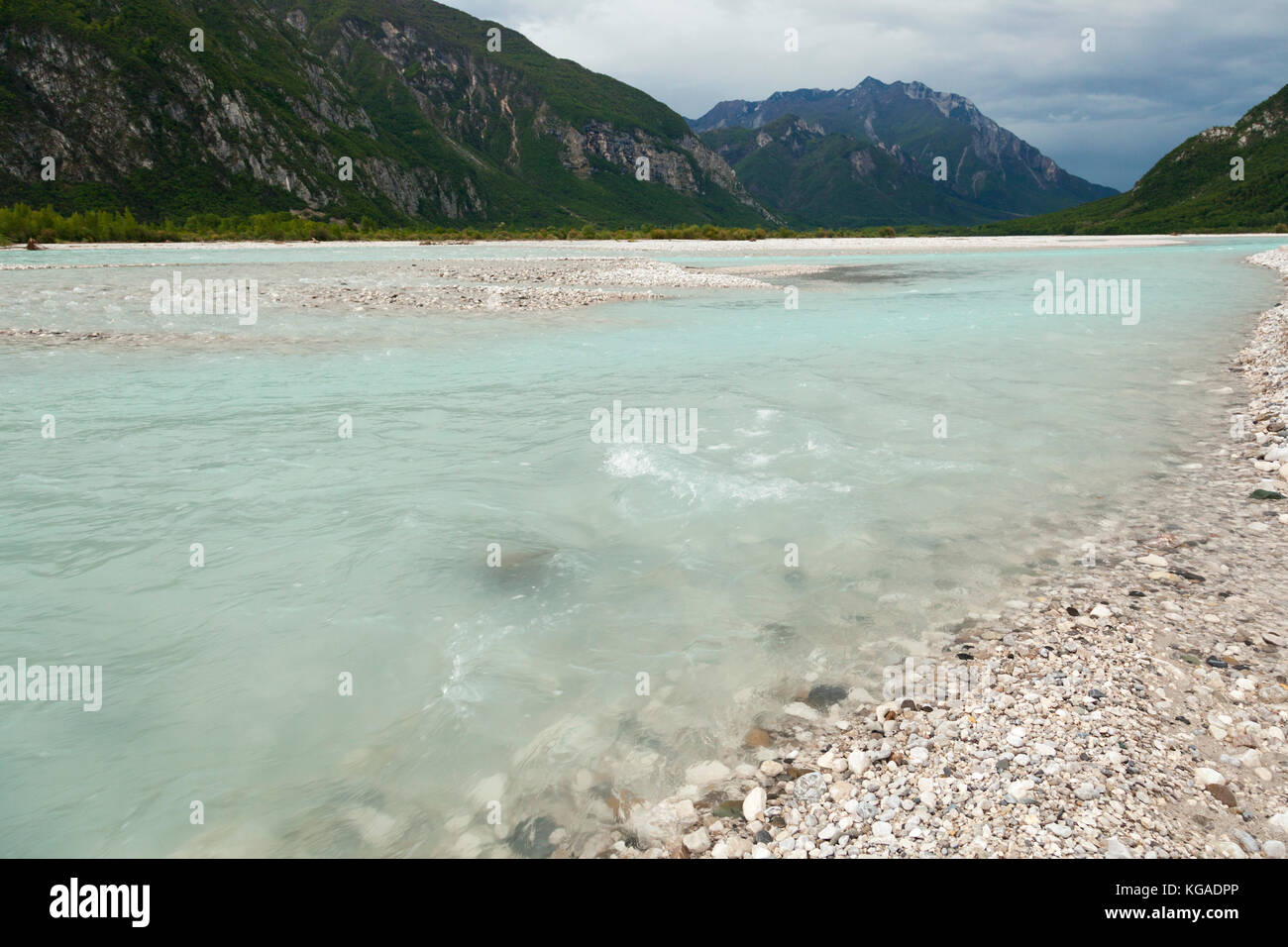 Tagliamento River, Italian Alps Stock Photo - Alamy