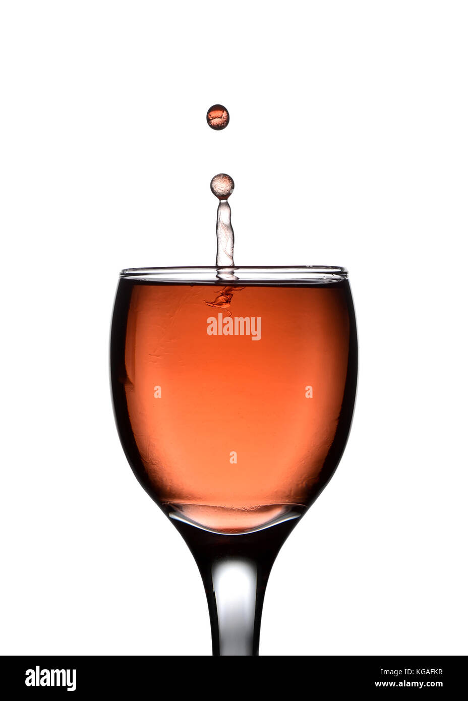 Cherry splash in transparent water hi-res stock photography and images ...