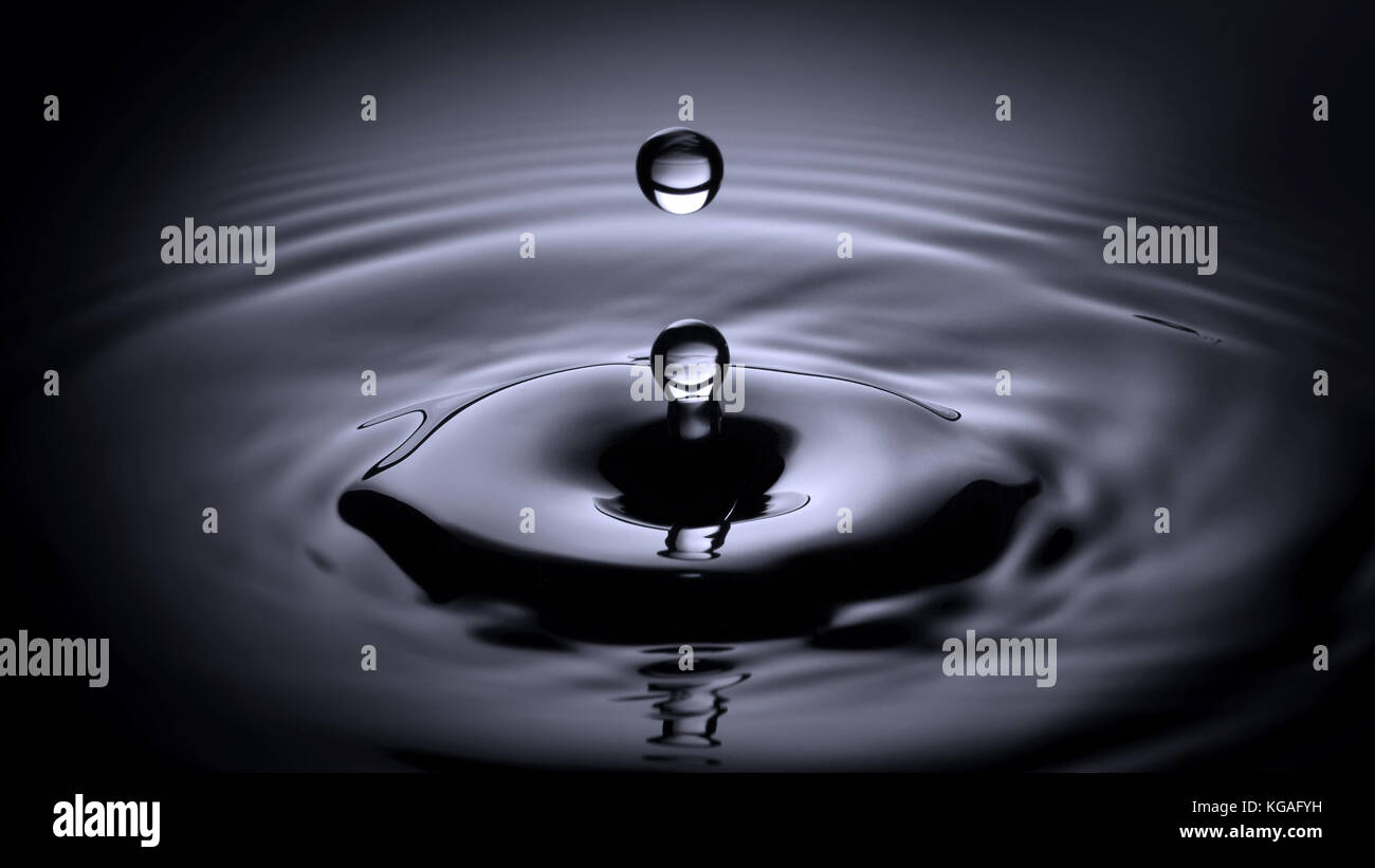 Water drop splash Stock Photo - Alamy