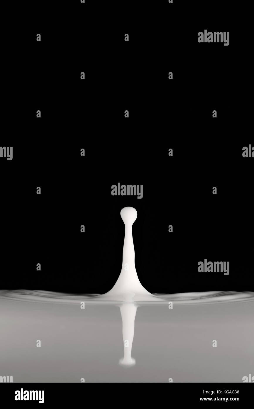 milk drop splash Stock Photo - Alamy