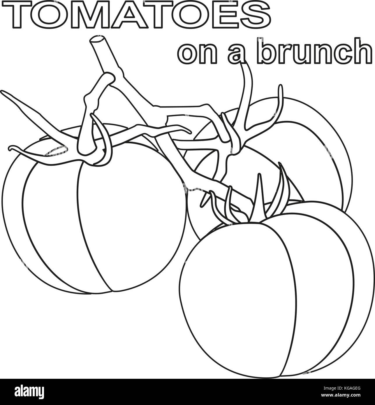 Three whole tomatoes Stock Vector Images - Alamy