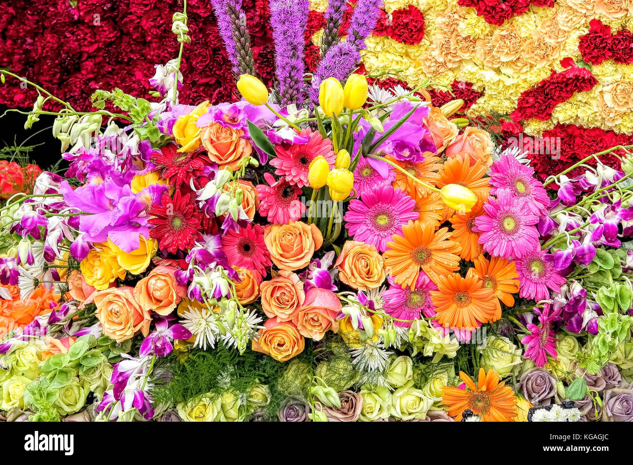 Assorted Flower Arrangement Stock Photo - Alamy