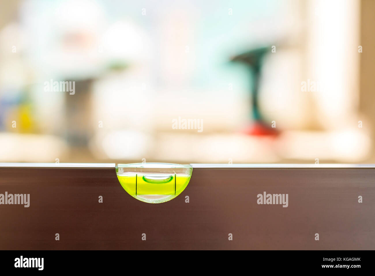 Close-up of construction level tool Stock Photo - Alamy