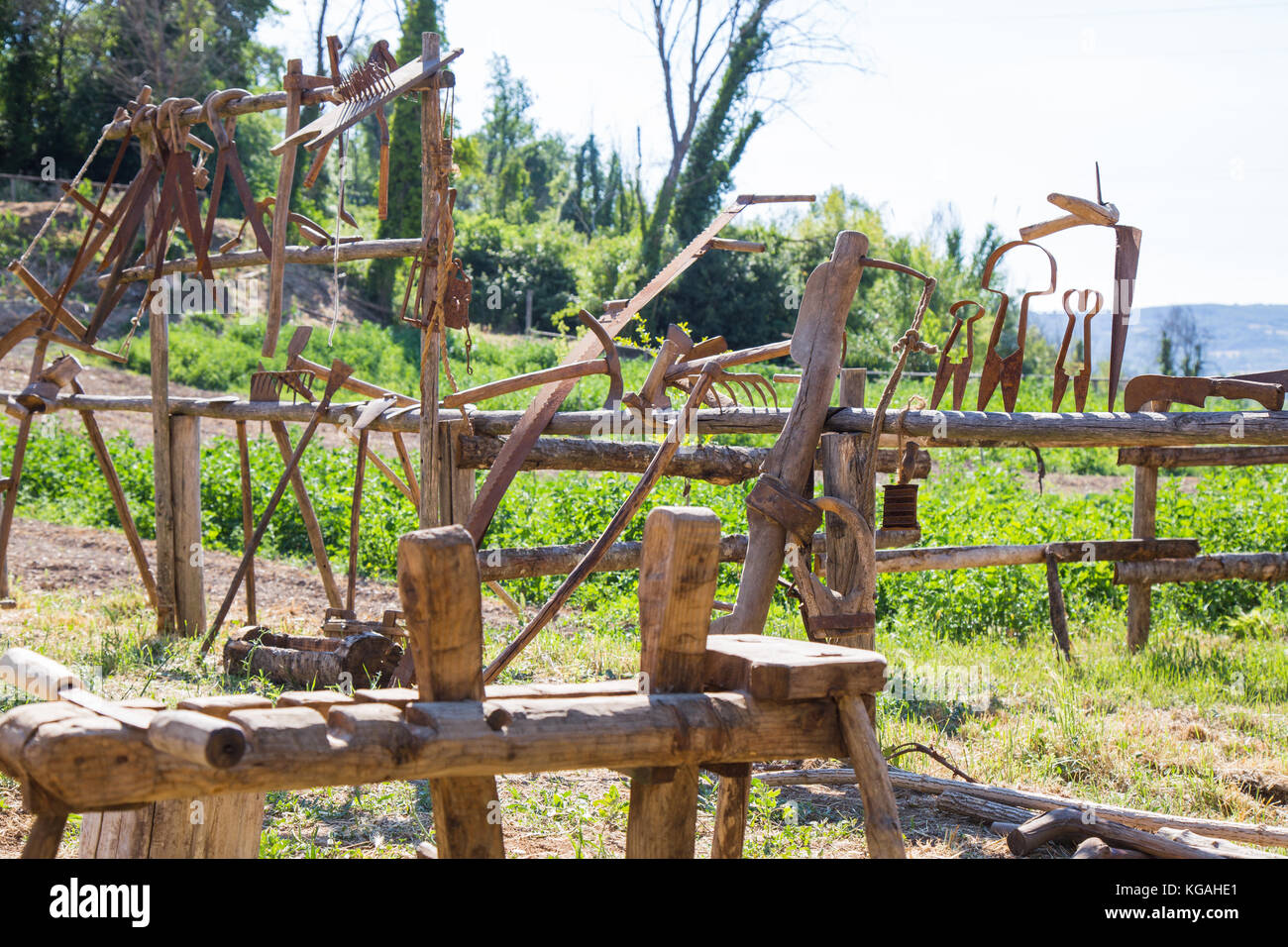 Old fashioned woodworking tools hi-res stock photography and images - Alamy