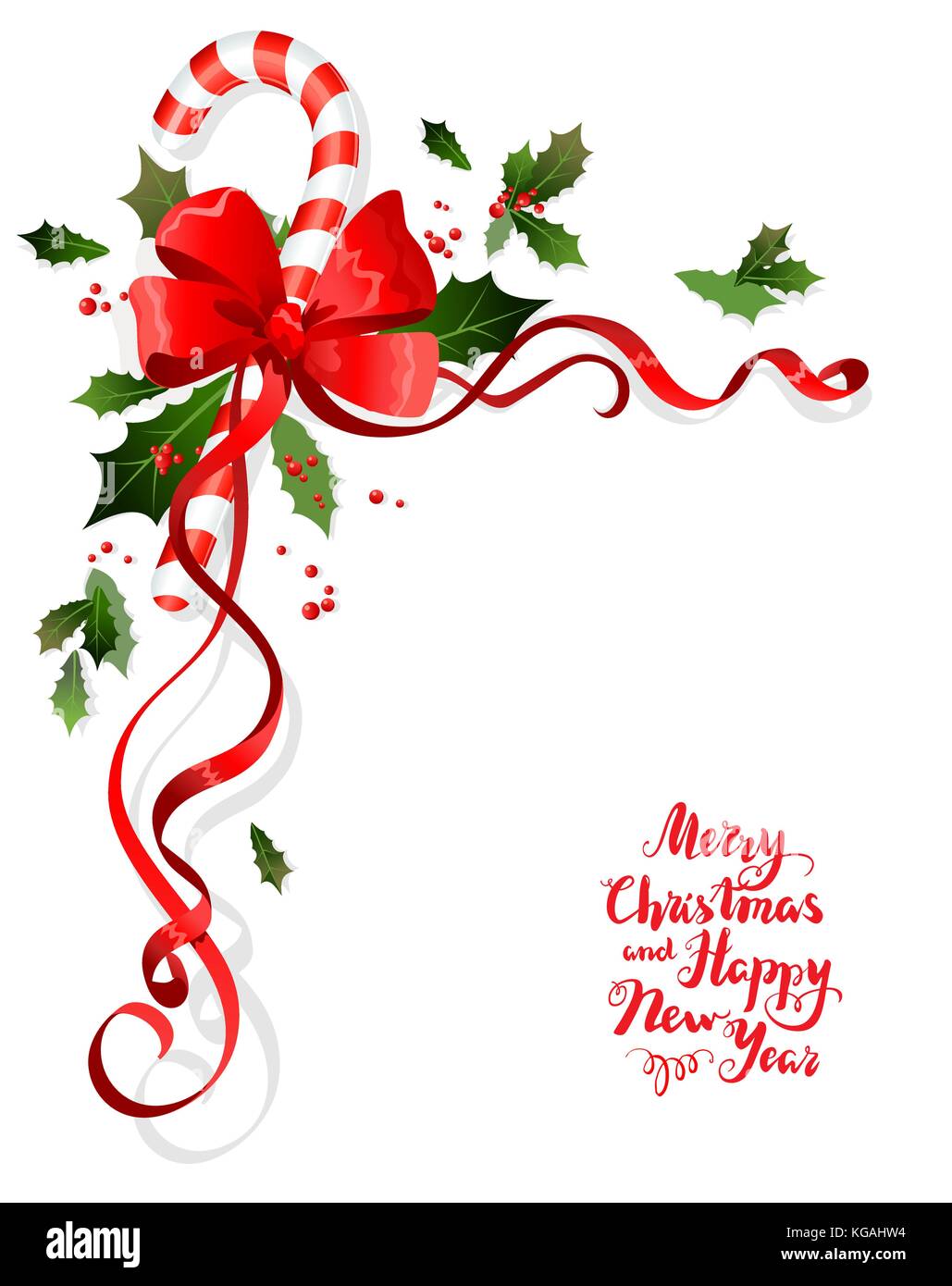 Christmas red corner frame Cut Out Stock Images & Pictures - Alamy