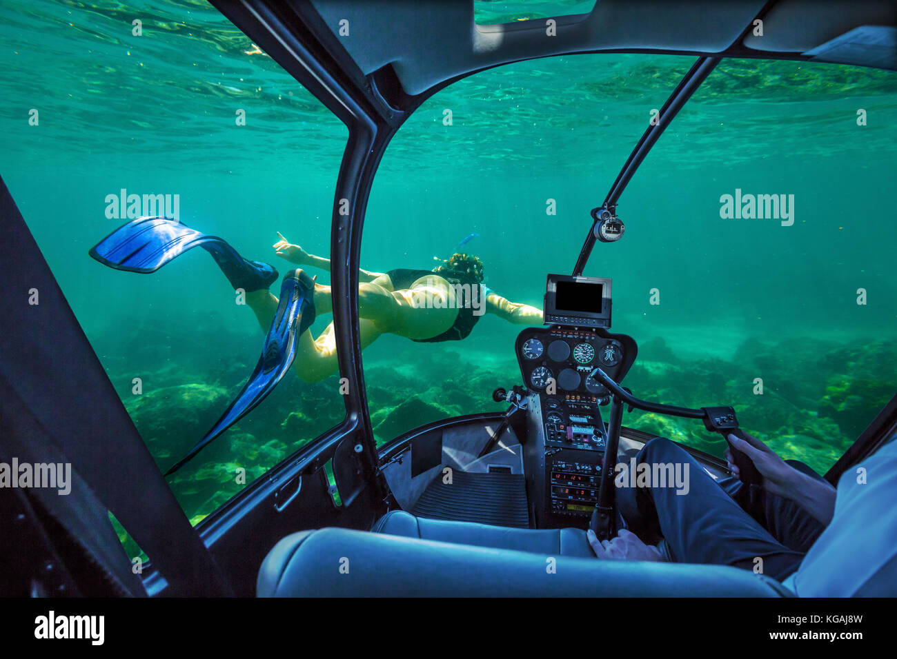 Girl scuba diver caribbean reef hi-res stock photography and images - Alamy