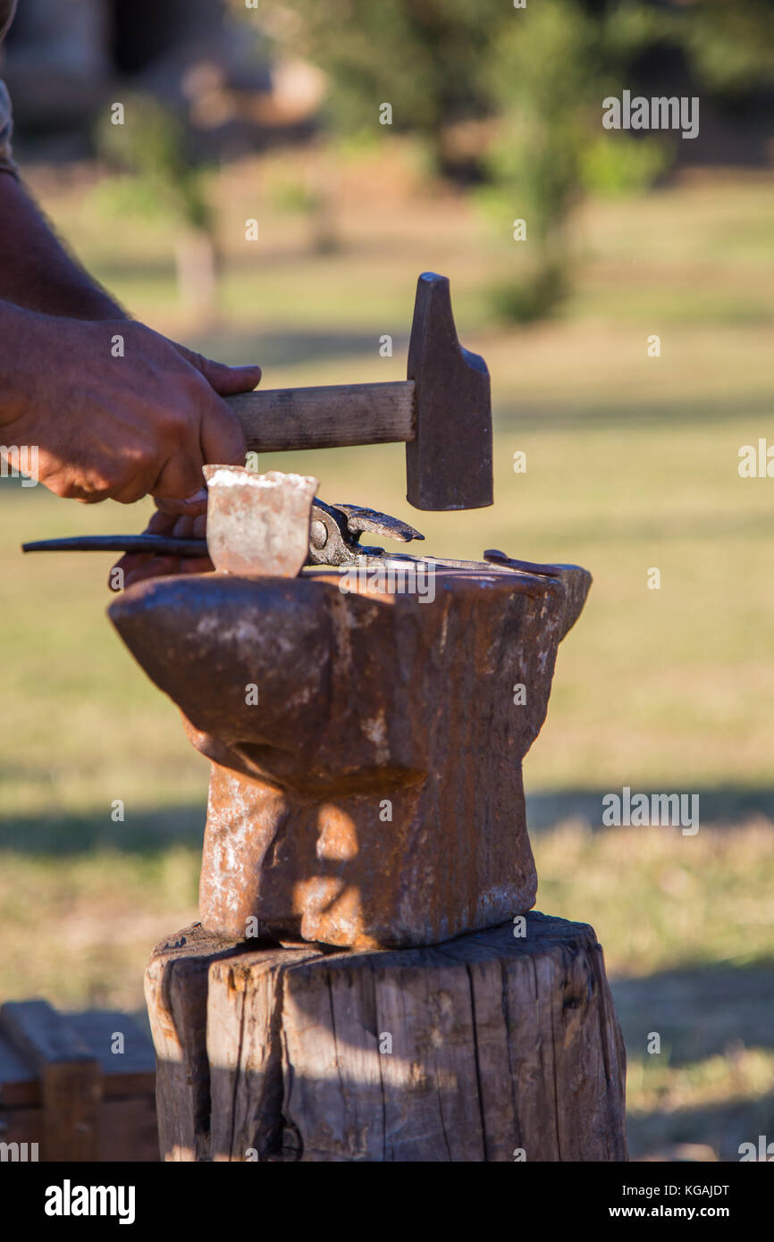 Hot iron sparks hi-res stock photography and images - Alamy