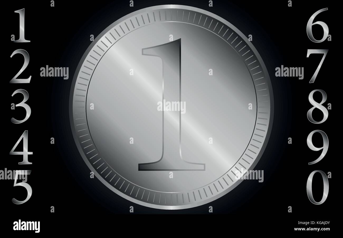 Silver Coin / Medal Stock Vector Image & Art - Alamy