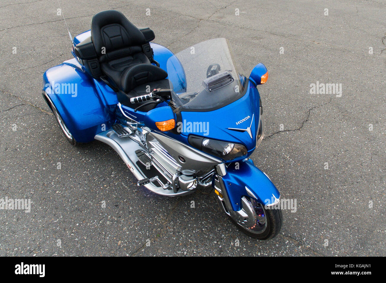 KHABAROVSK, RUSSIA - May 3, 2017: Honda Trake three-wheeled motorbike ...