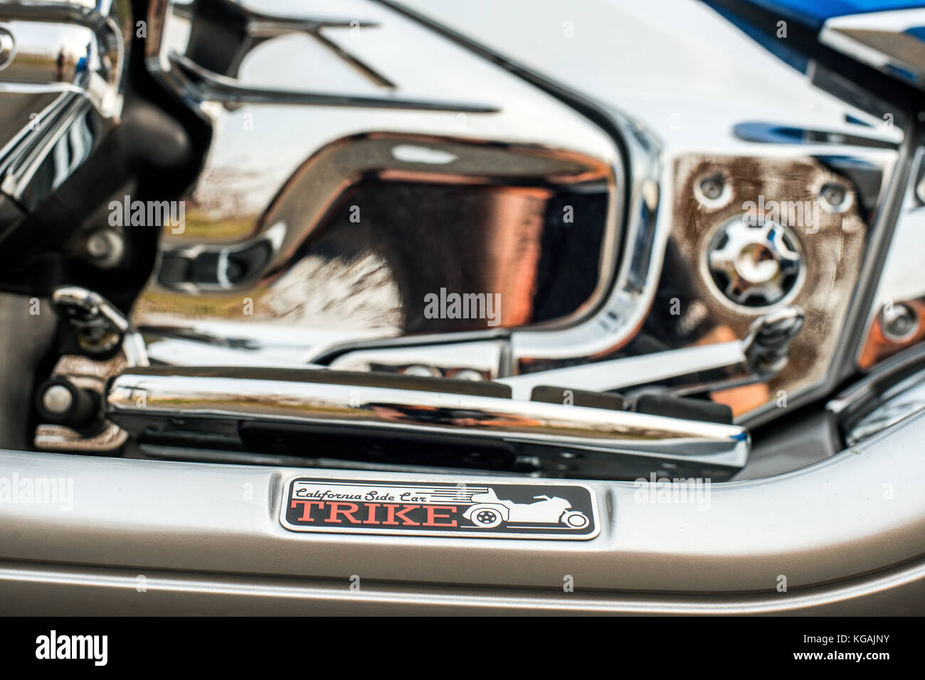 KHABAROVSK, RUSSIA - May 3, 2017: Honda Trake three-wheeled motorbike ...