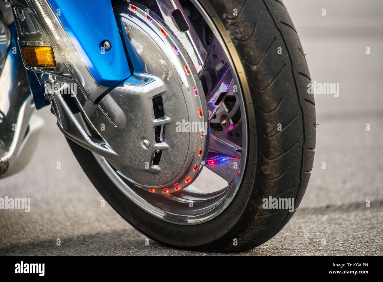 KHABAROVSK, RUSSIA - May 3, 2017: Honda Trake three-wheeled motorbike ...