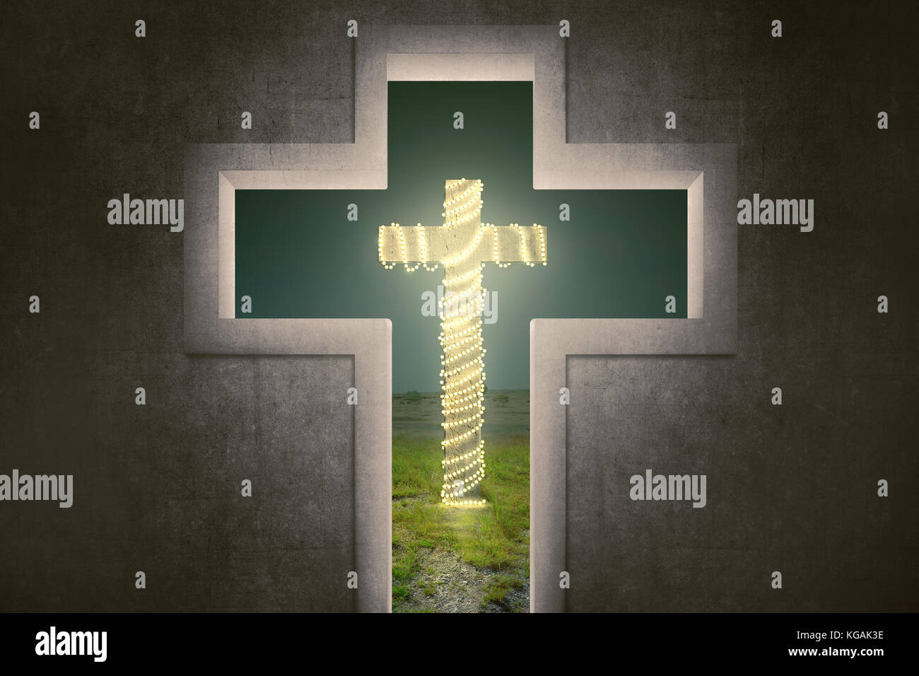Cross of jesus christ field hi-res stock photography and images - Alamy