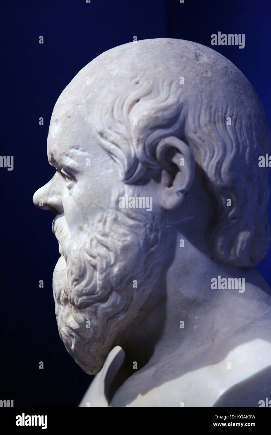 Socrates,ancient marble sculpture Italy 4th century B.C Stock Photo - Alamy