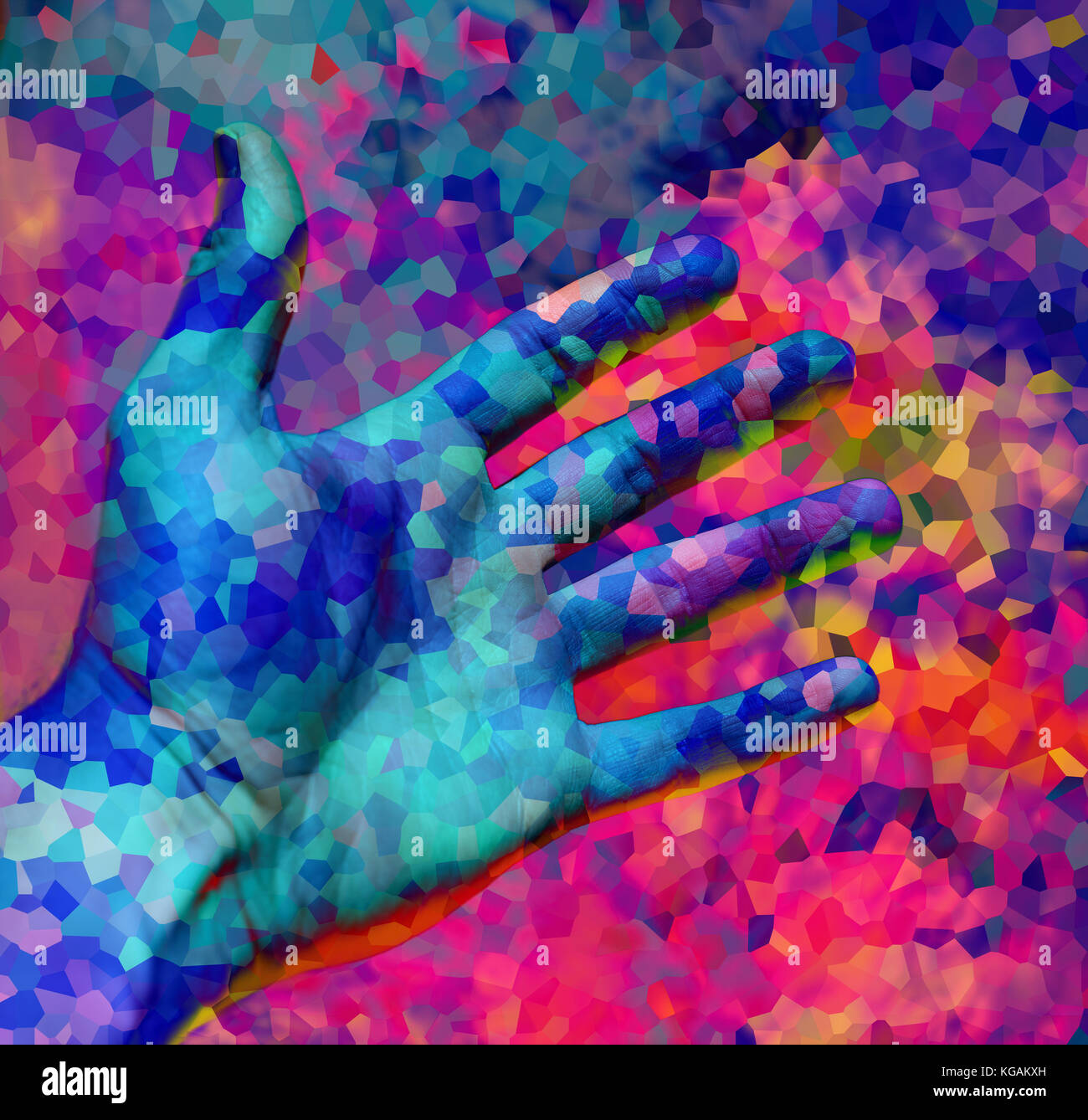 hand and color abstract background. Structure background Stock Photo ...