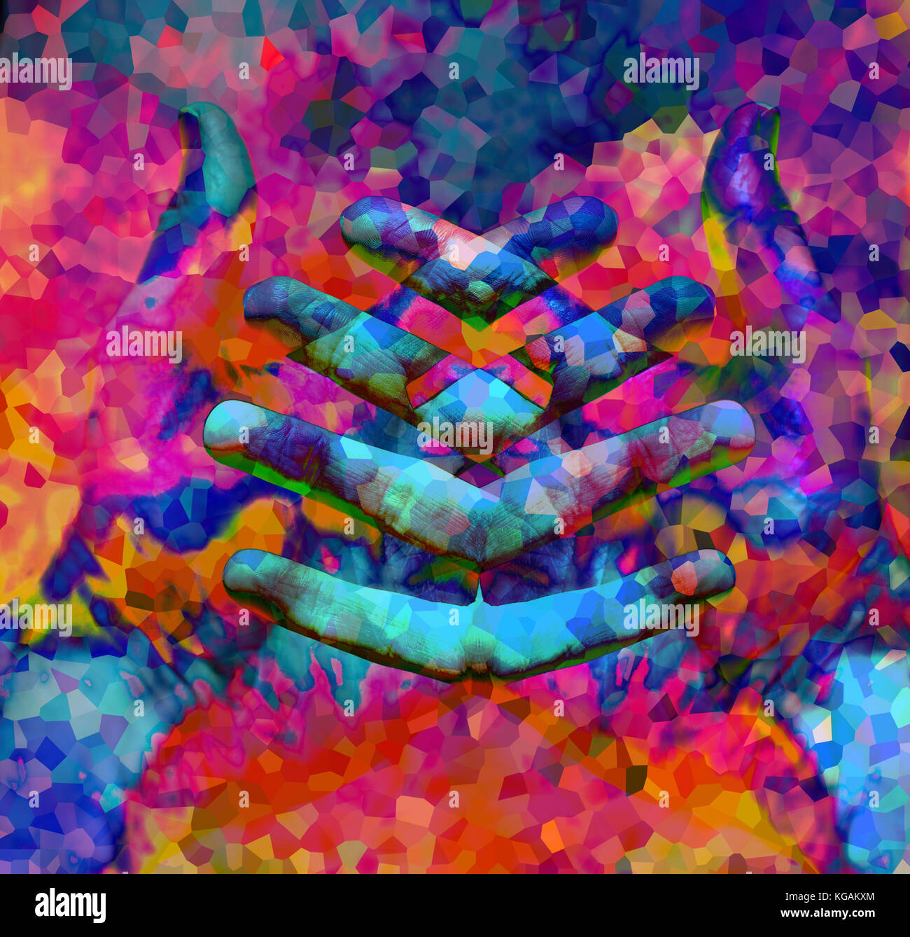 hand and color abstract background. Structure background Stock Photo ...