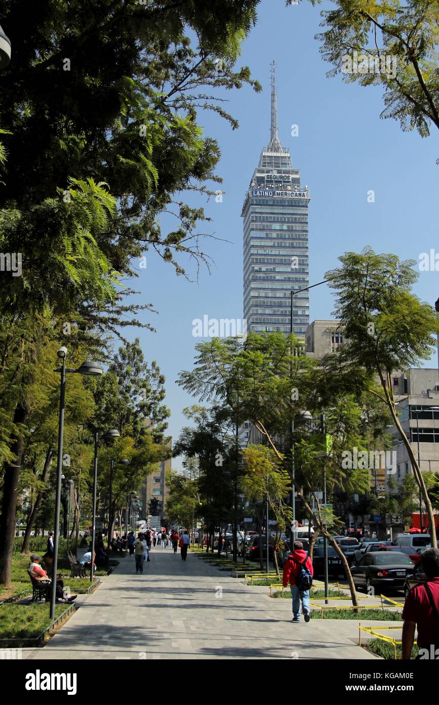 Tower Latinoamericana. Mexico city Stock Photo - Alamy